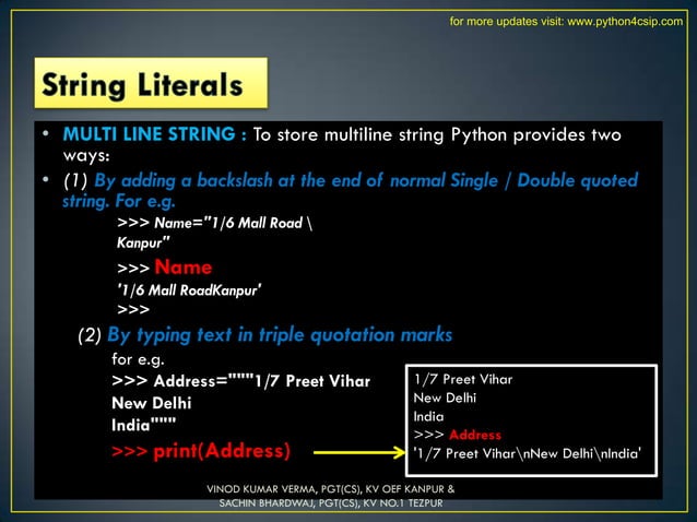REVISION OF PYTHON CLASS 12 NOTES CMPUTER SCIENCE | PPT