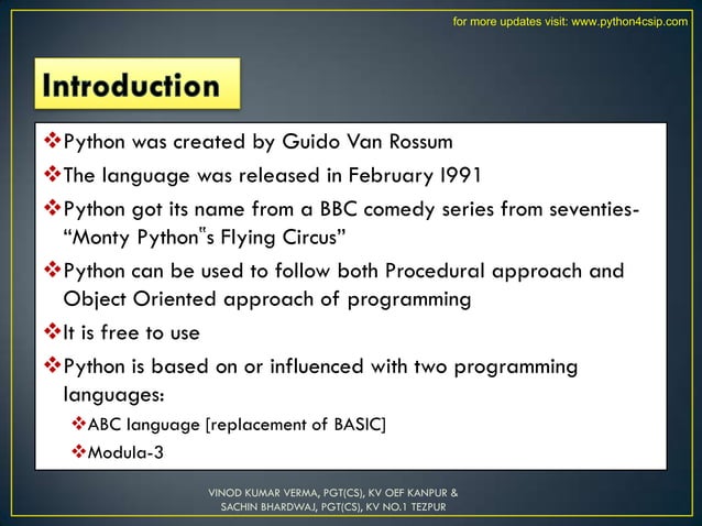 REVISION OF PYTHON CLASS 12 NOTES CMPUTER SCIENCE | PPT