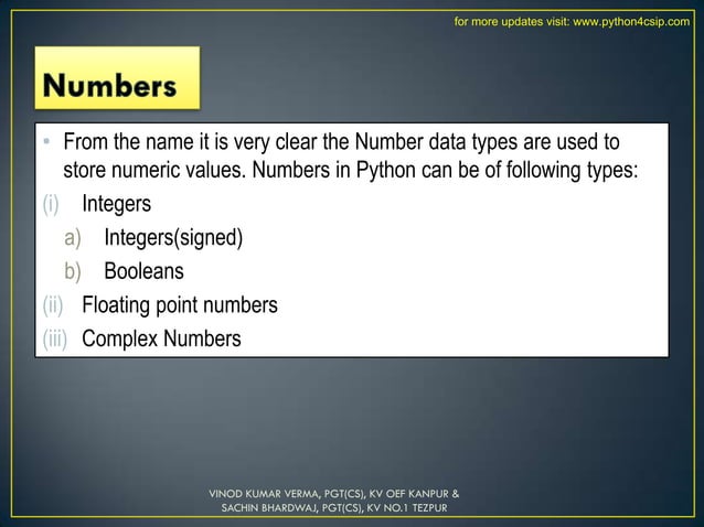 REVISION OF PYTHON CLASS 12 NOTES CMPUTER SCIENCE | PPT