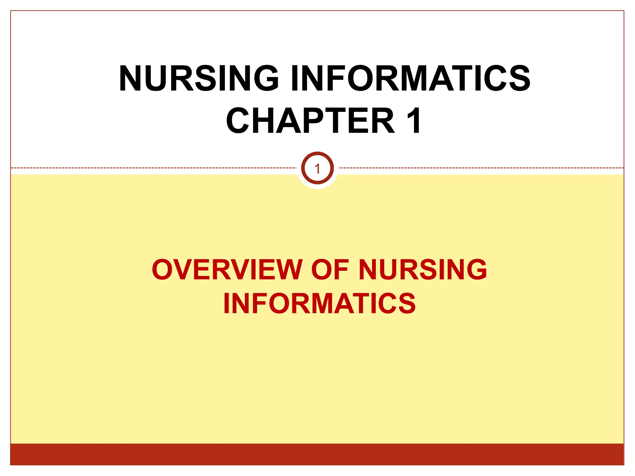 overview of nursing informatics overview of nursing informatics | PPT