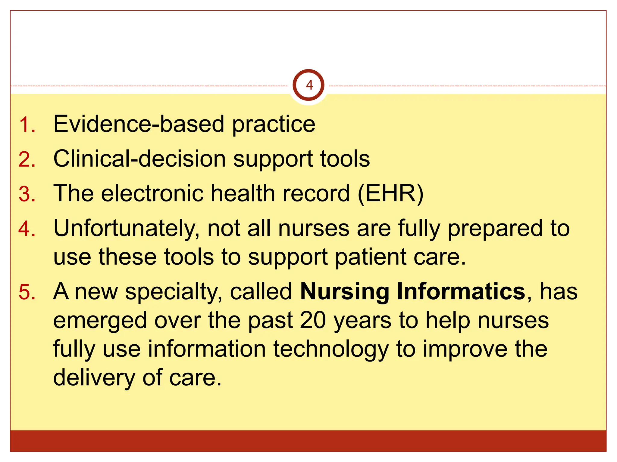overview of nursing informatics overview of nursing informatics | PPT