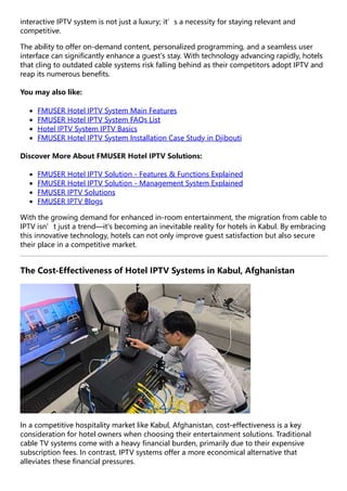 FMUSER Commercial IPTV Solution for System Integrators | PDF