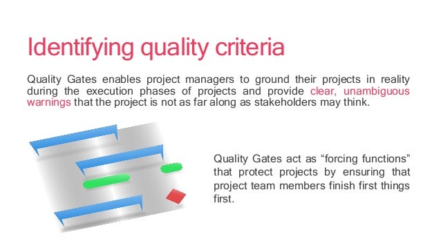 Vol. VII Quality Gates