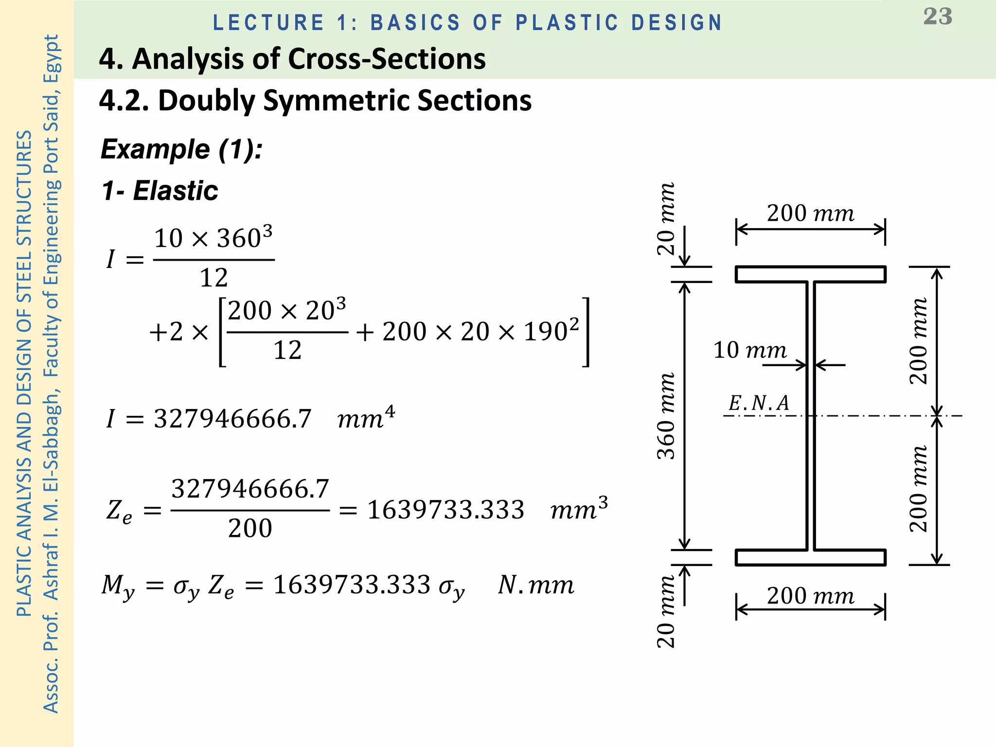 Part (1) basics of plastic analysis | PDF