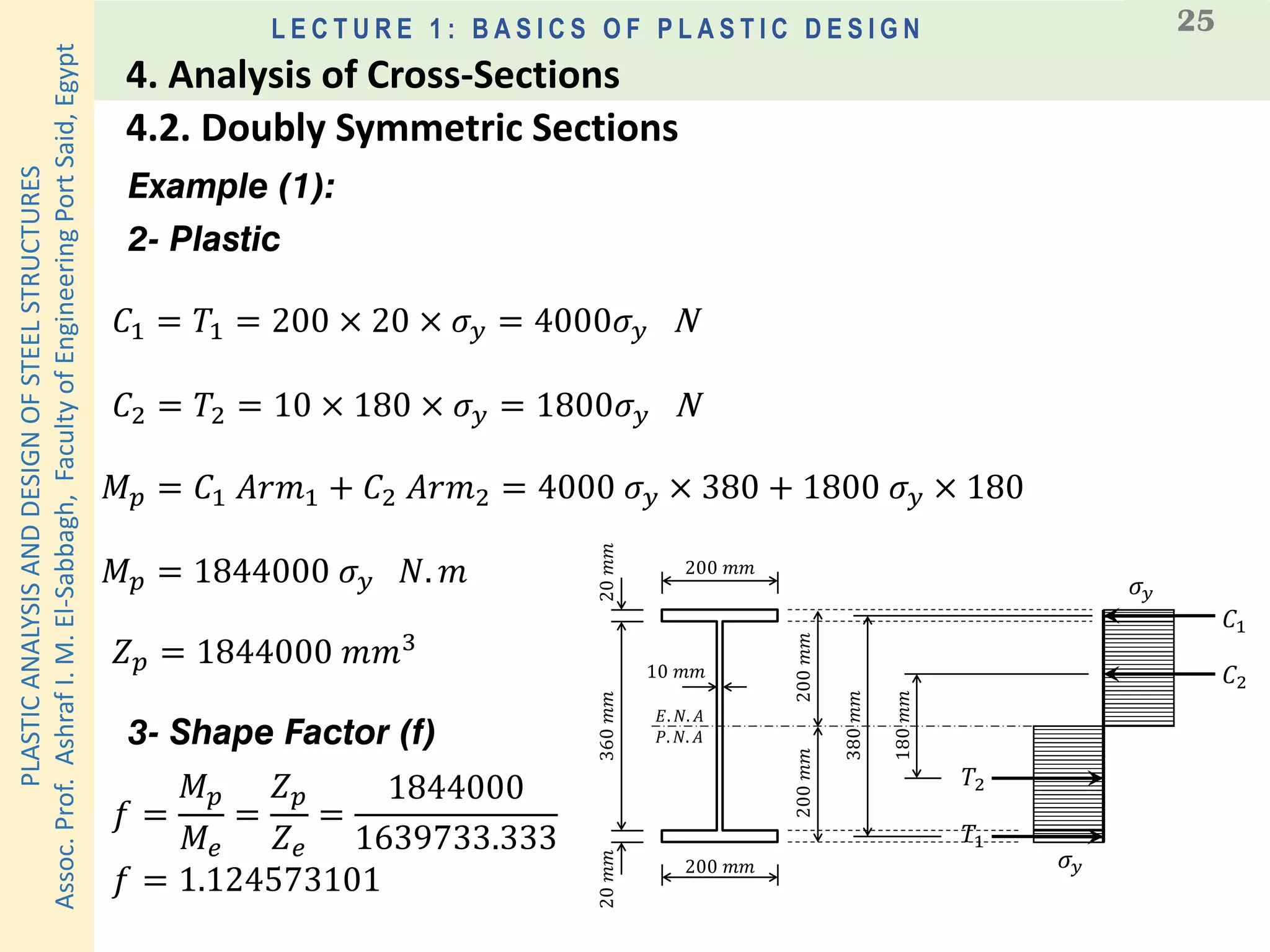 Part (1) basics of plastic analysis | PDF
