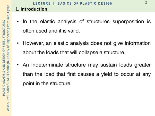 Part (1) basics of plastic analysis | PDF | Physics | Science