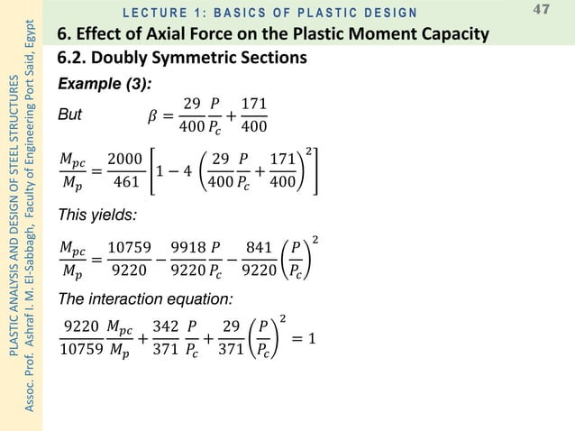 Part (1) basics of plastic analysis | PDF | Physics | Science