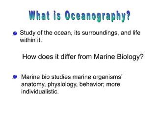001 intro to oceanography | PPTX