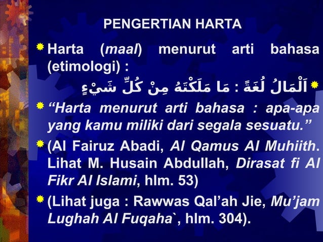 Prinsip Kepemilikan Harta dalam Islam: Tinjauan Fiqh Muamalah dan ...