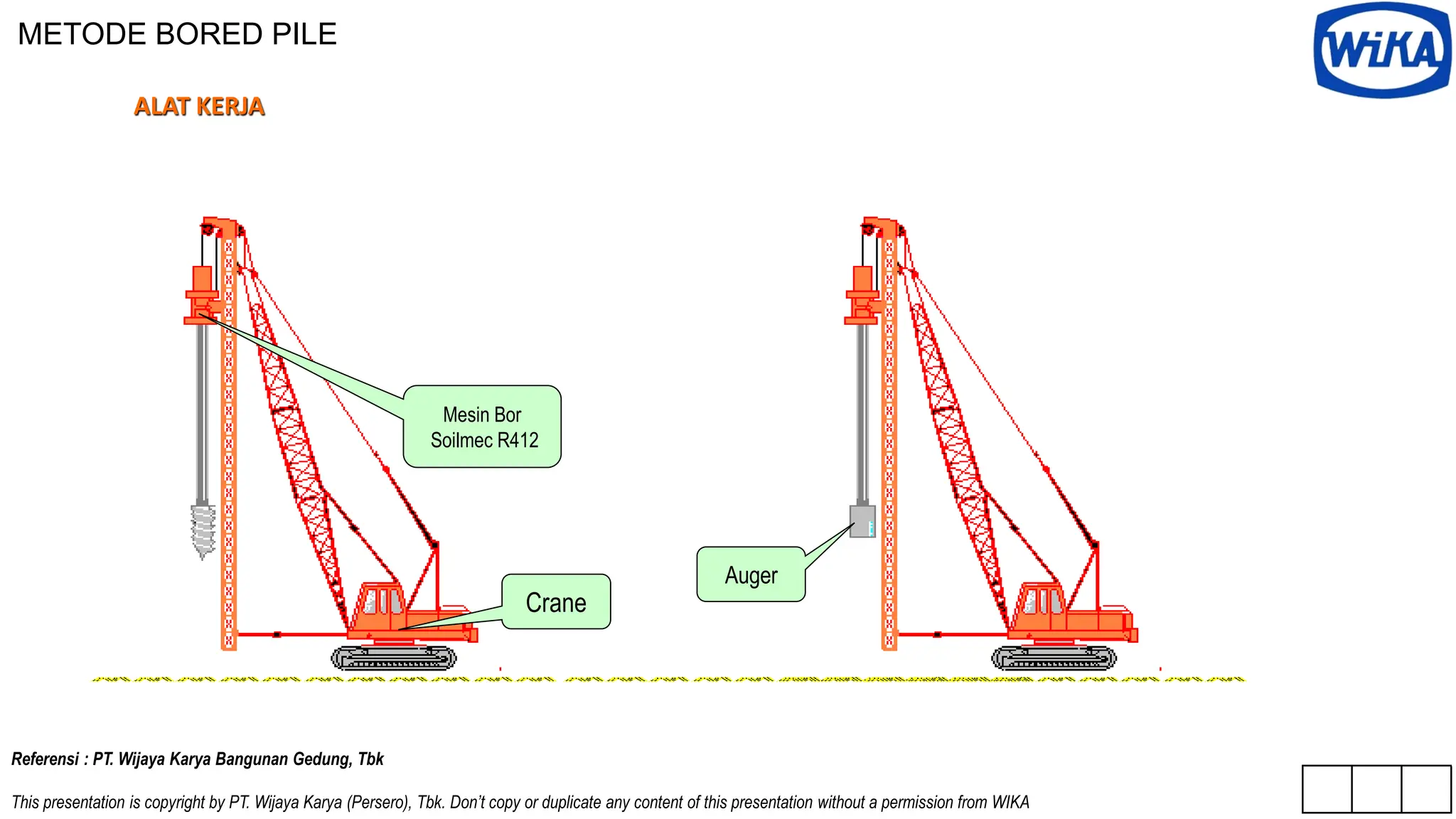 metode kerja bore pile diameter 60 cm kedalaman 12 | PDF