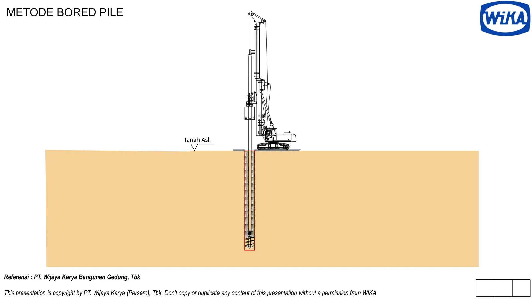 metode kerja bore pile diameter 60 cm kedalaman 12 | PDF
