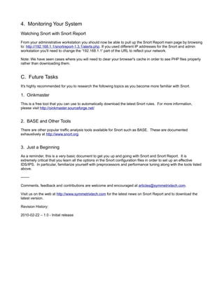snortinstallguide | PDF