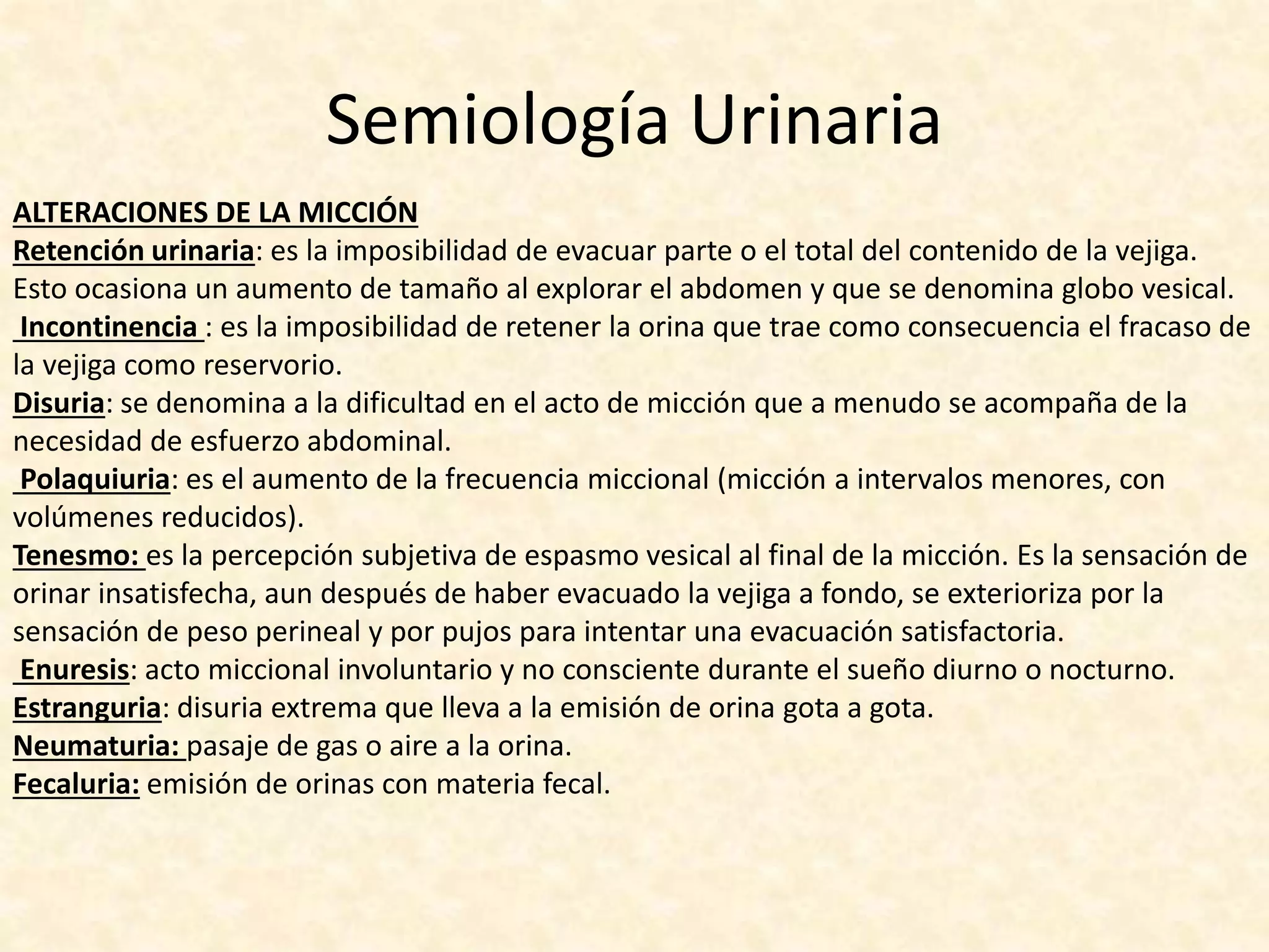 001 uro 14-08-2017-2 semiologia urinaria | PPTX