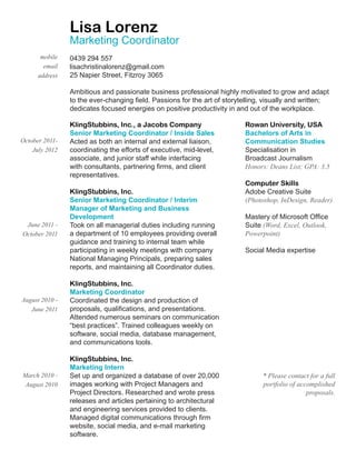 Lisa Lorenz_Resume | PDF