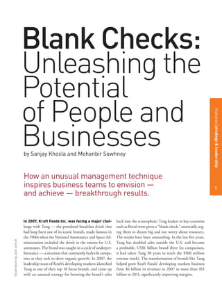 Blank Checks: Unleashing the Potential of People and Businesses | PDF