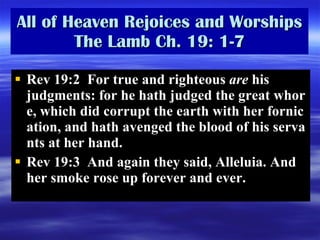 Revelation Ch. 19 And 20a | PPT