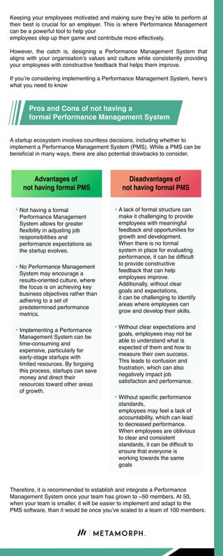 Performance Management Systems | PDF