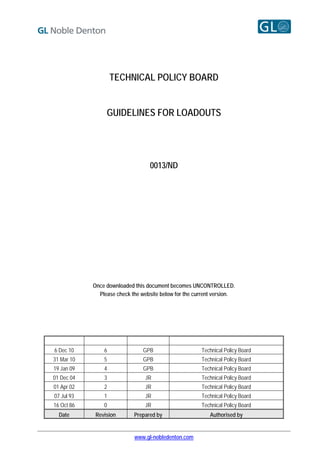 0013 6 guielines for loadouts | PDF