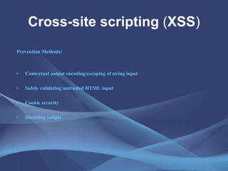 WEB APPLICATION SECURITY | PPT