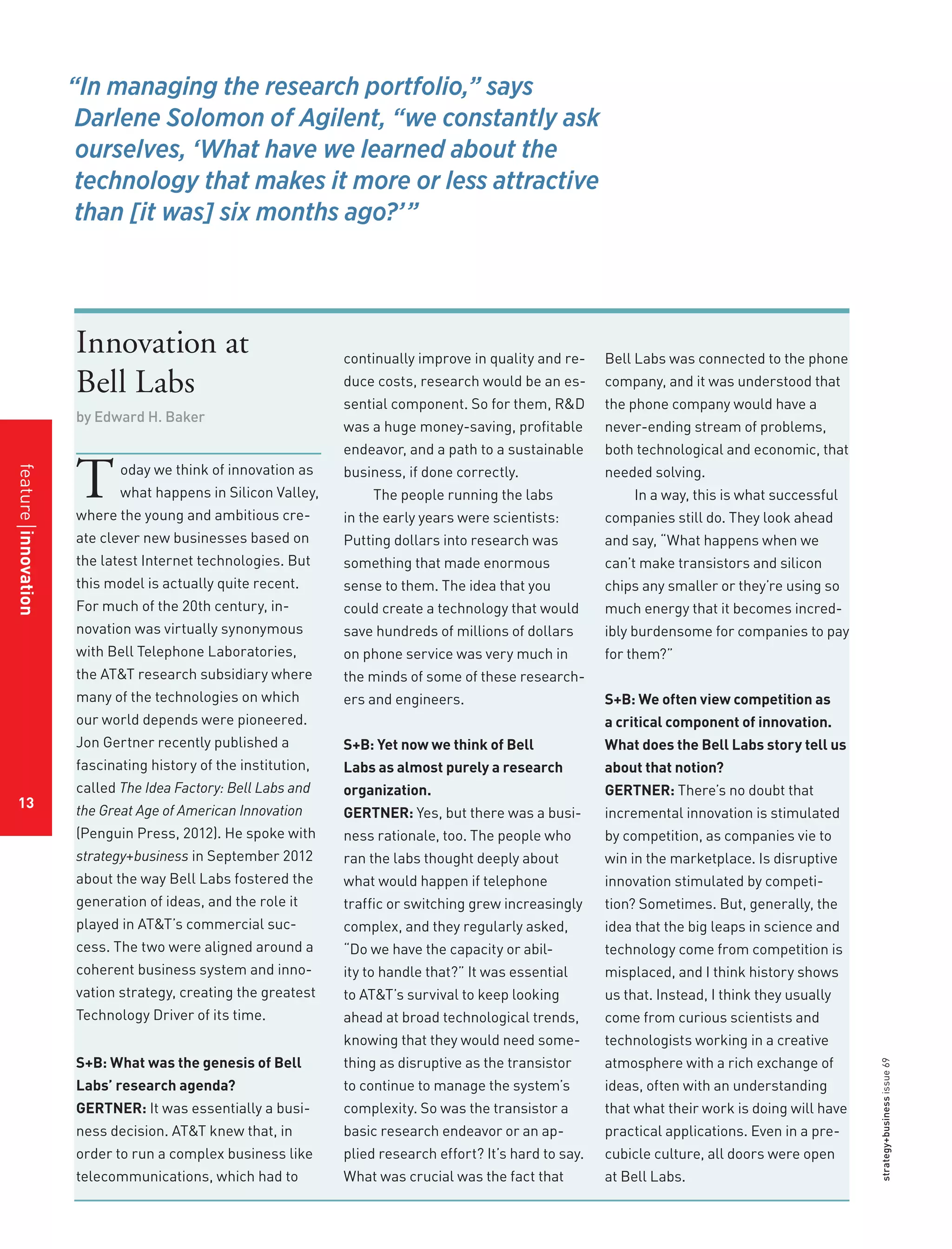 THE GLOBAL INNOVATION 1000 Making Ideas Work | PDF