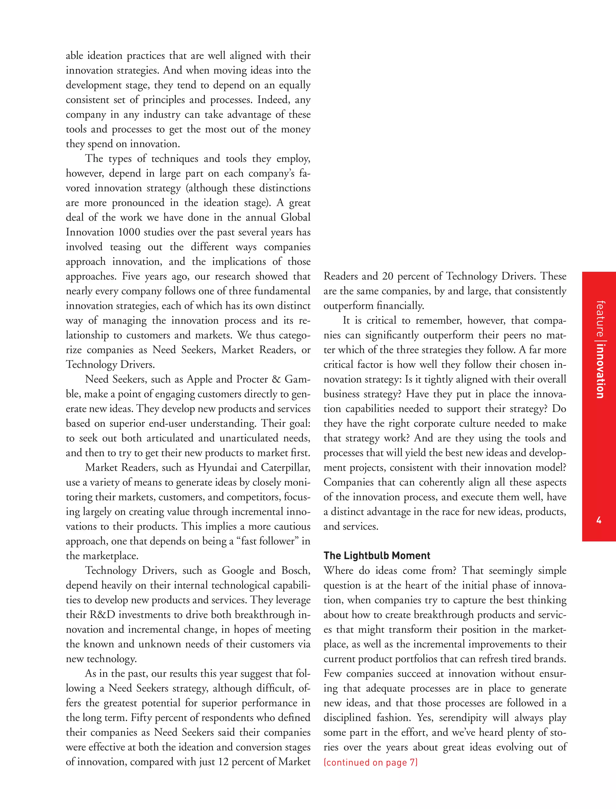 THE GLOBAL INNOVATION 1000 Making Ideas Work | PDF