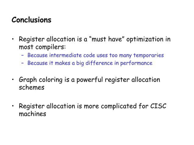 0015register Allocation Graph Coloring Ppt Programming Languages Computing