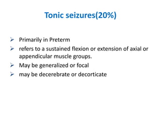 seminar on neonatal seizure | PPT