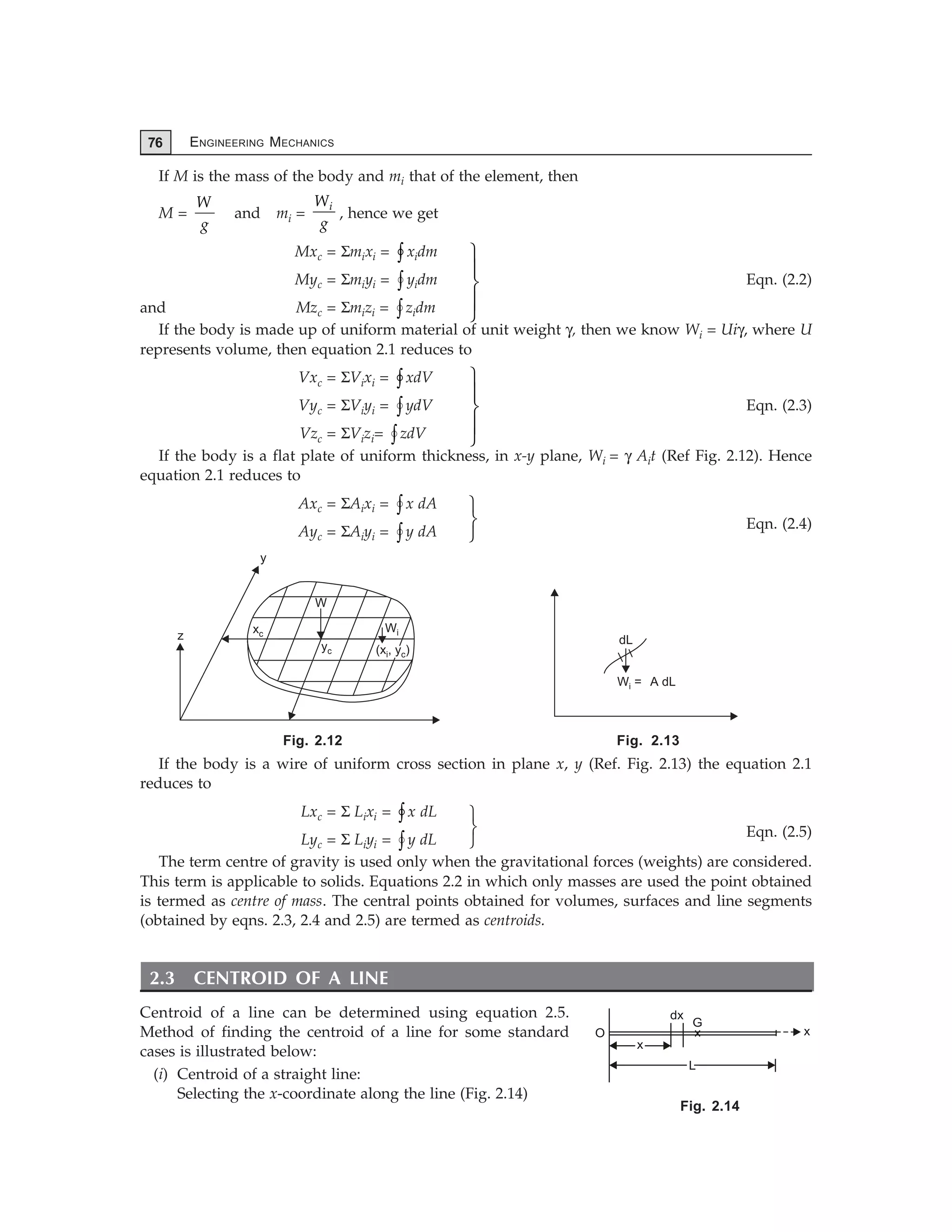 centroid & moment of inertia | PDF