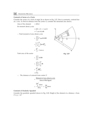 centroid & moment of inertia | PDF
