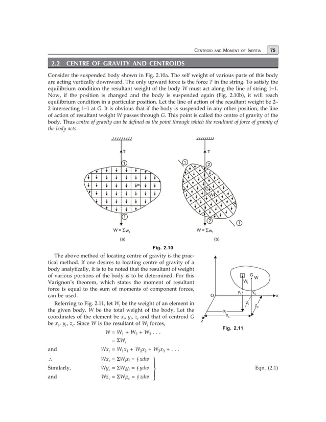 centroid & moment of inertia | PDF | Physics | Science