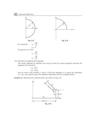 centroid & moment of inertia | PDF