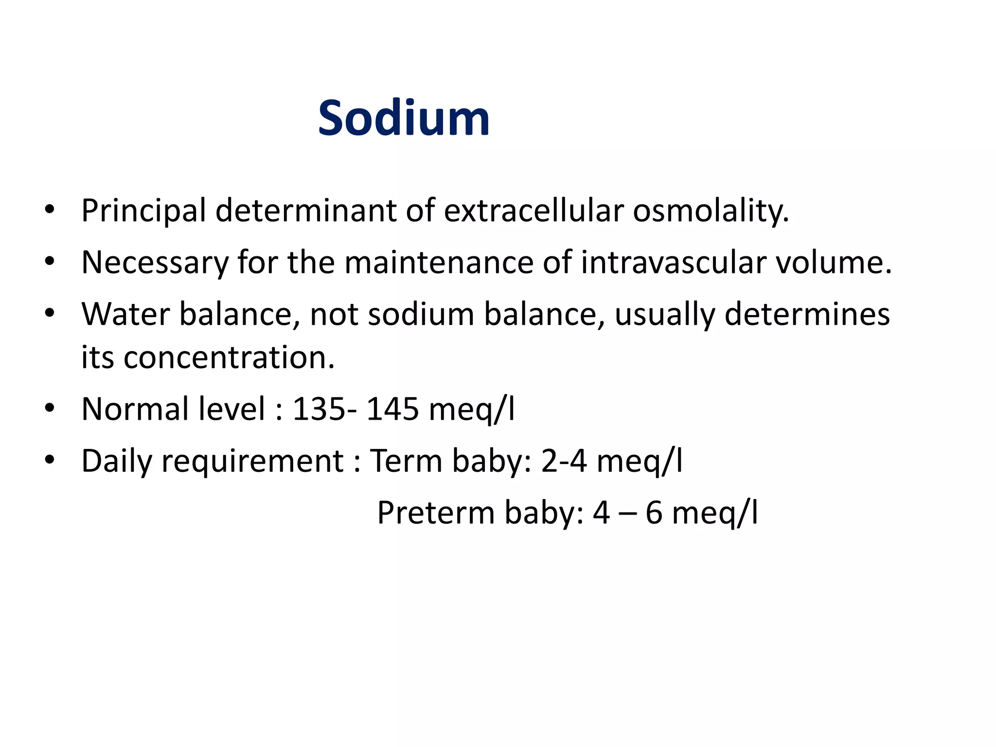 seminar on sodium abnormality | PPTX