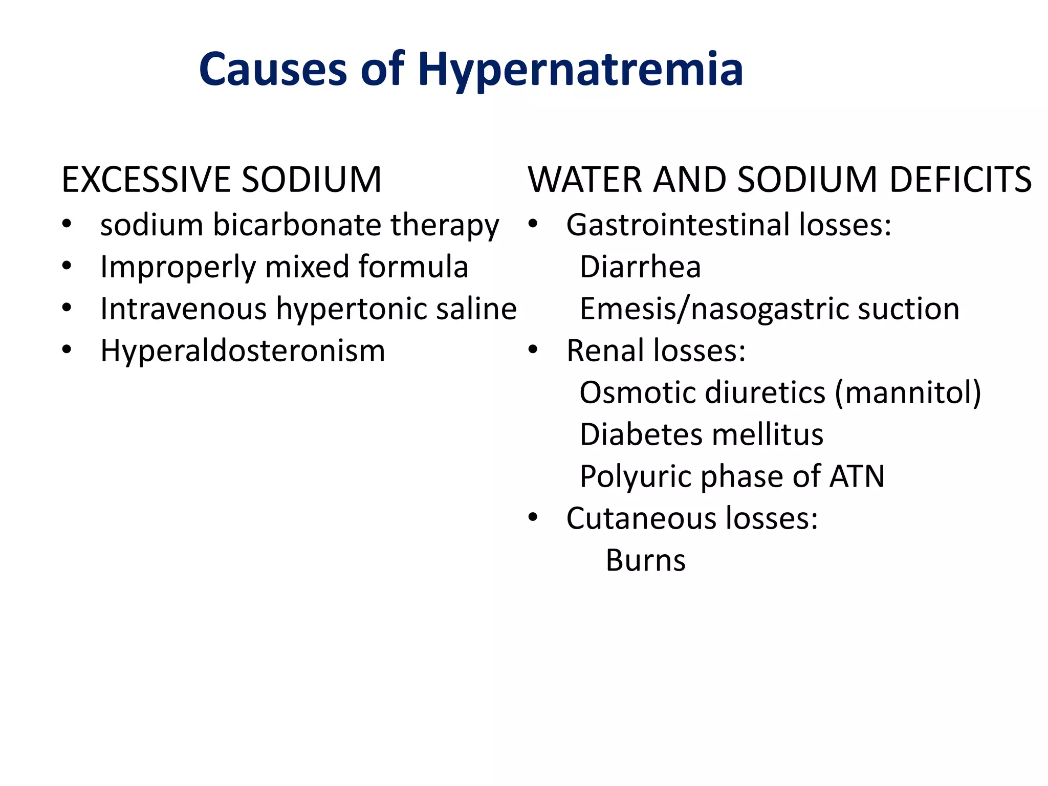 seminar on sodium abnormality | PPTX