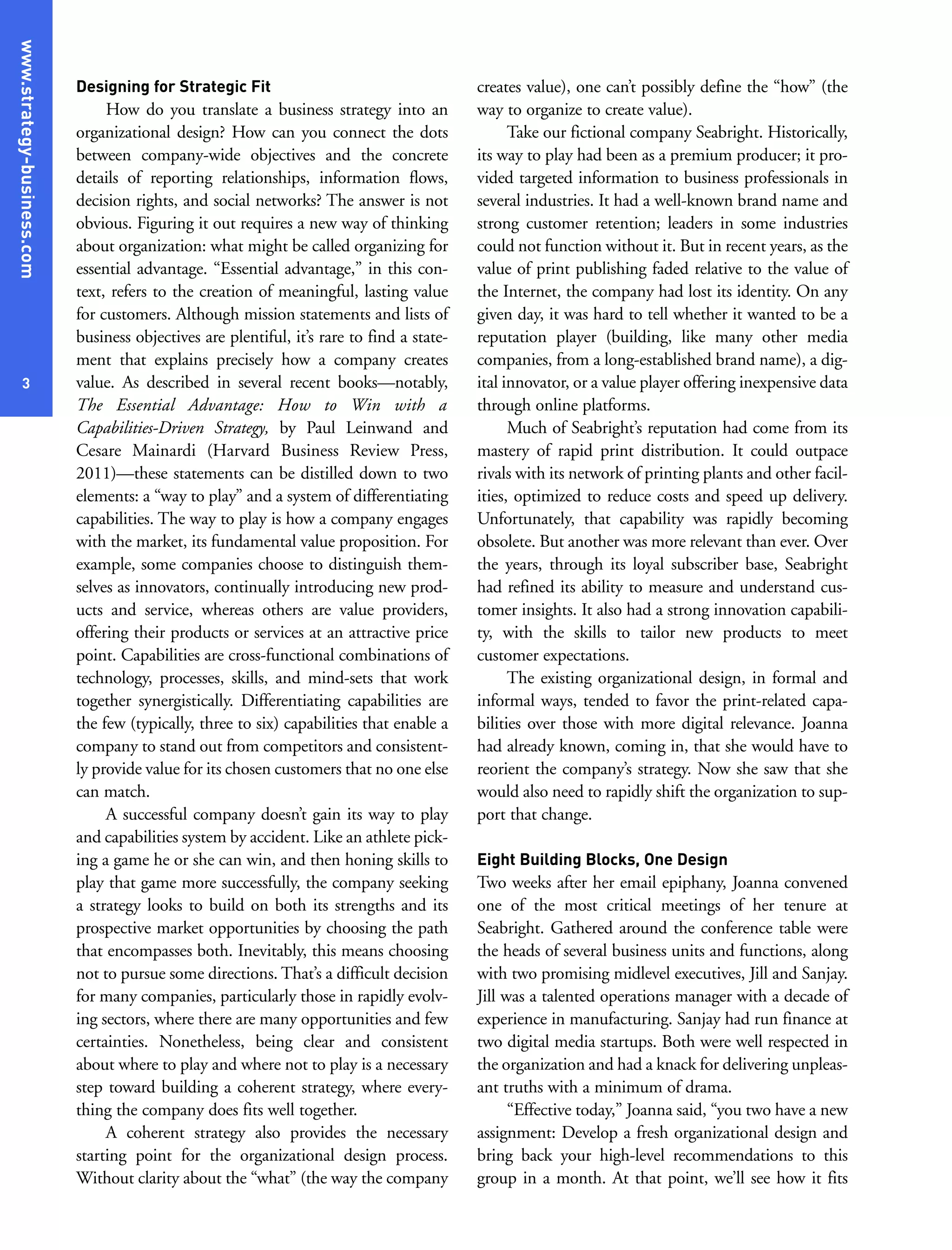 Organizing for Advantage | PDF