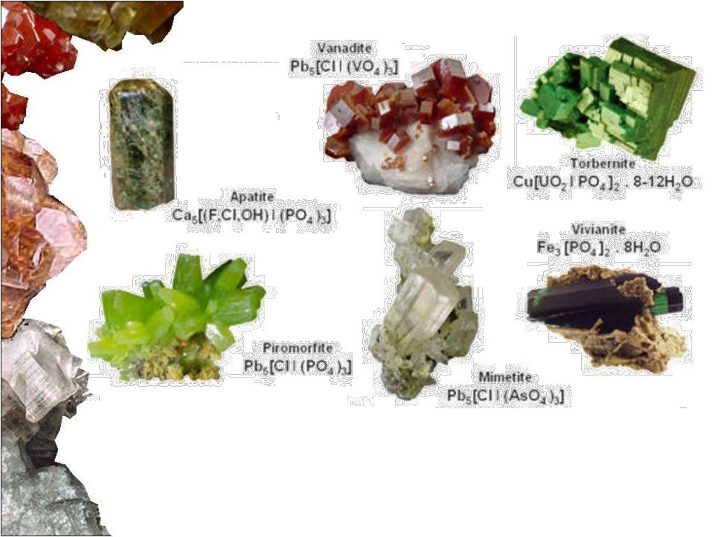 Os minerais e as suas características