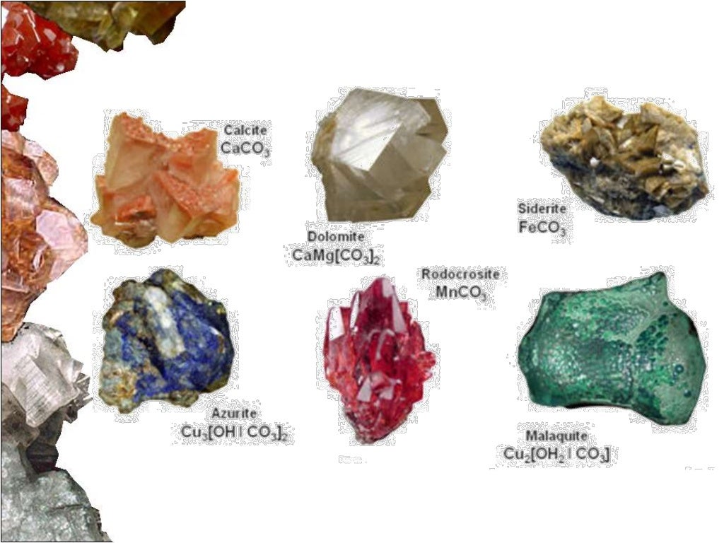 Os minerais e as suas características