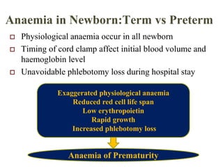 seminar on anemia in newborn | PPT