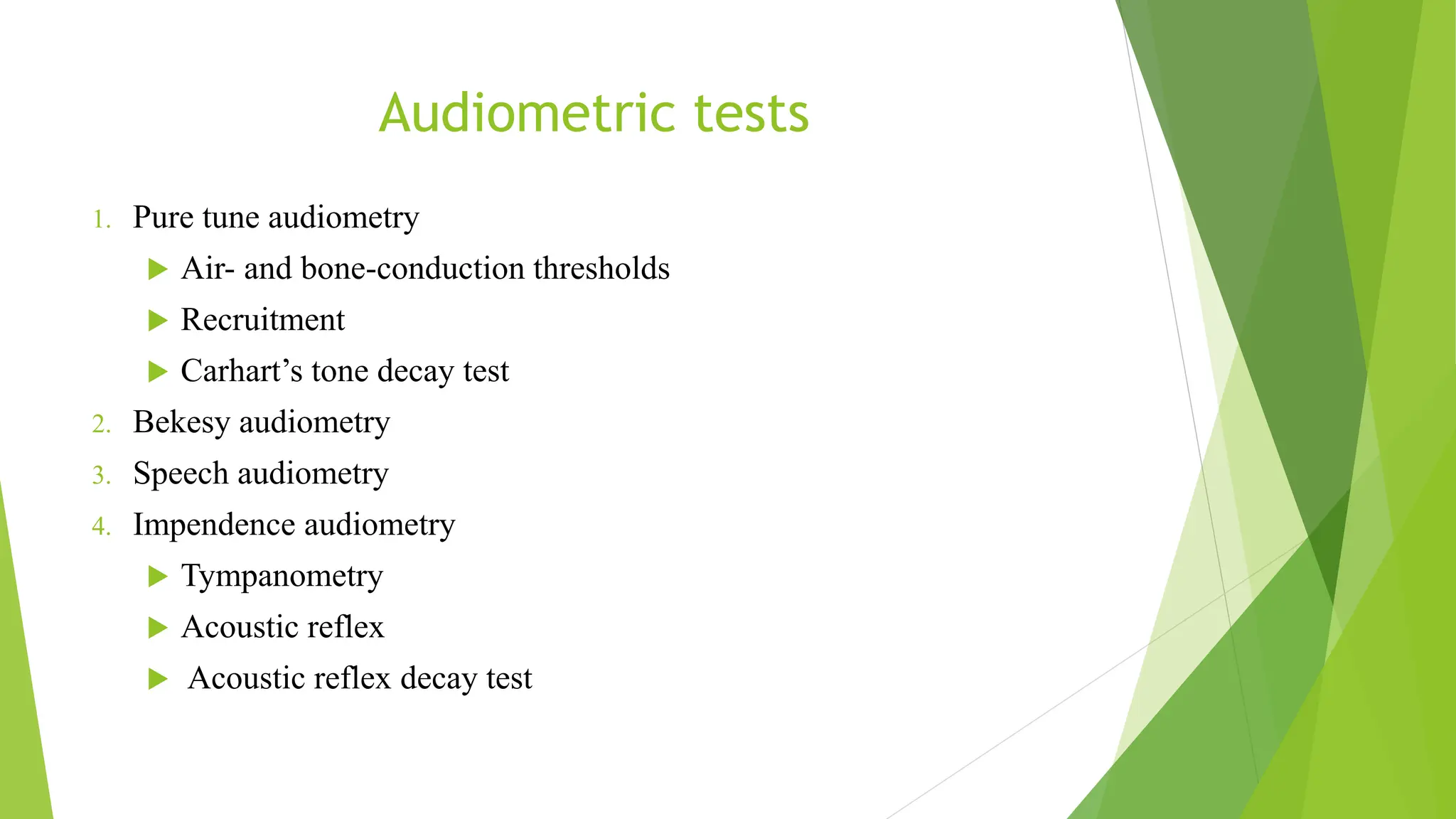 Audiology (pure tone audiometry, speech audiometry) .pptx