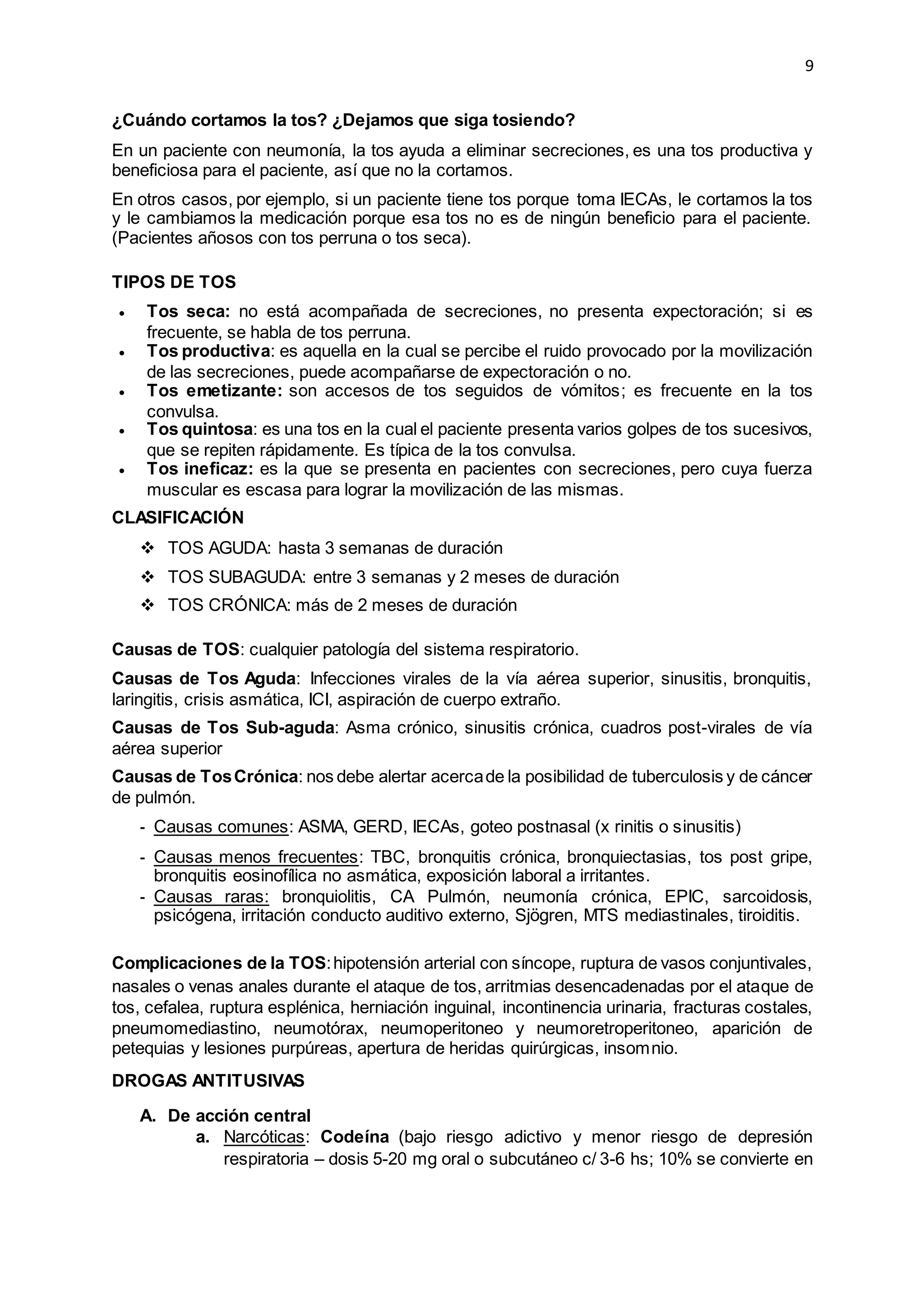 001 clase de medicina interna - disnea y tos | DOCX
