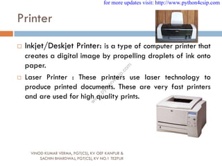 Computer system organization || Class 11 | PDF