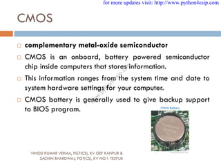 Computer system organization || Class 11 | PDF