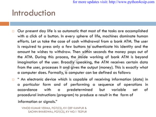 Computer system organization || Class 11 | PDF