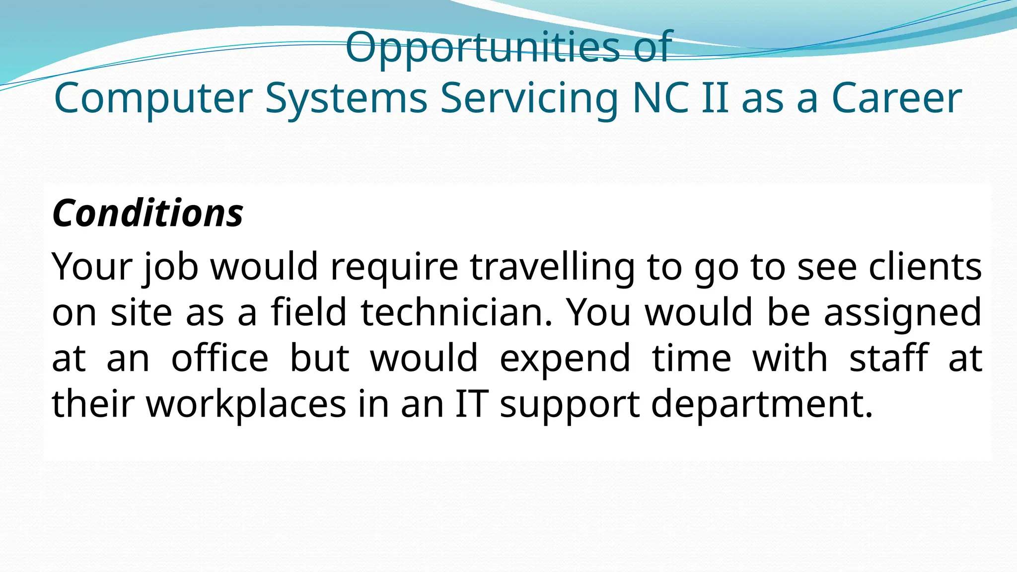 Introduction to Computer System Servicing NCII | PPTX Introduction to Computer System Servicing NCII | PPTX