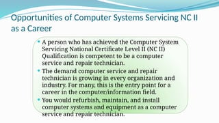 Introduction to Computer System Servicing NCII | PPTX
