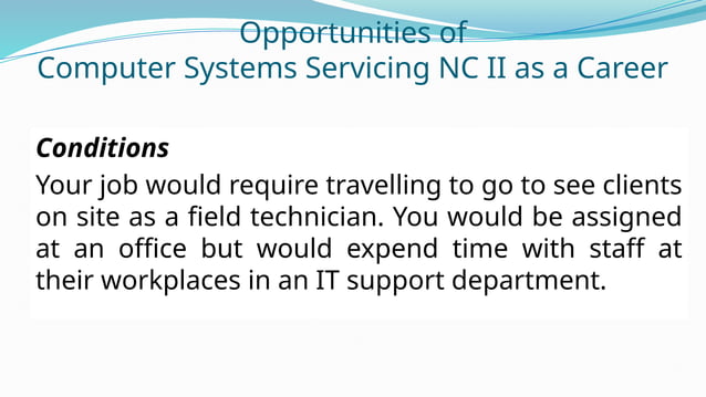 Introduction to Computer System Servicing NCII | PPTX | IT and Internet Support | Internet