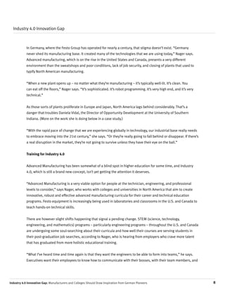 Industry 4.0 and the Innovation Gap in Advanced Manufacturing | PDF | Manufacturing Industry ...