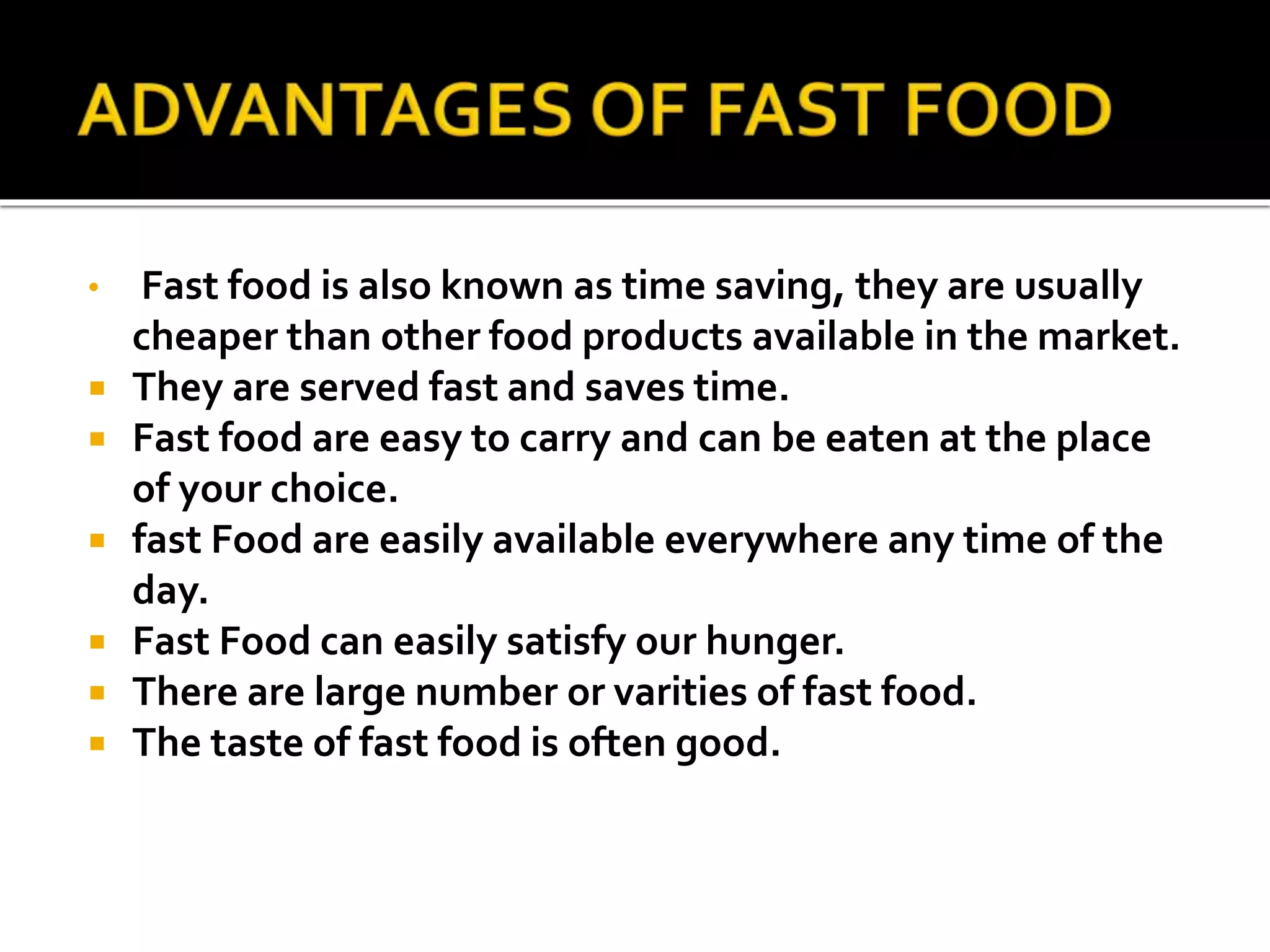 growth of fast food in india | PPTX