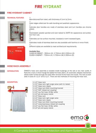 Brochure of a Fire Solution Company (Emaco Global) | PDF