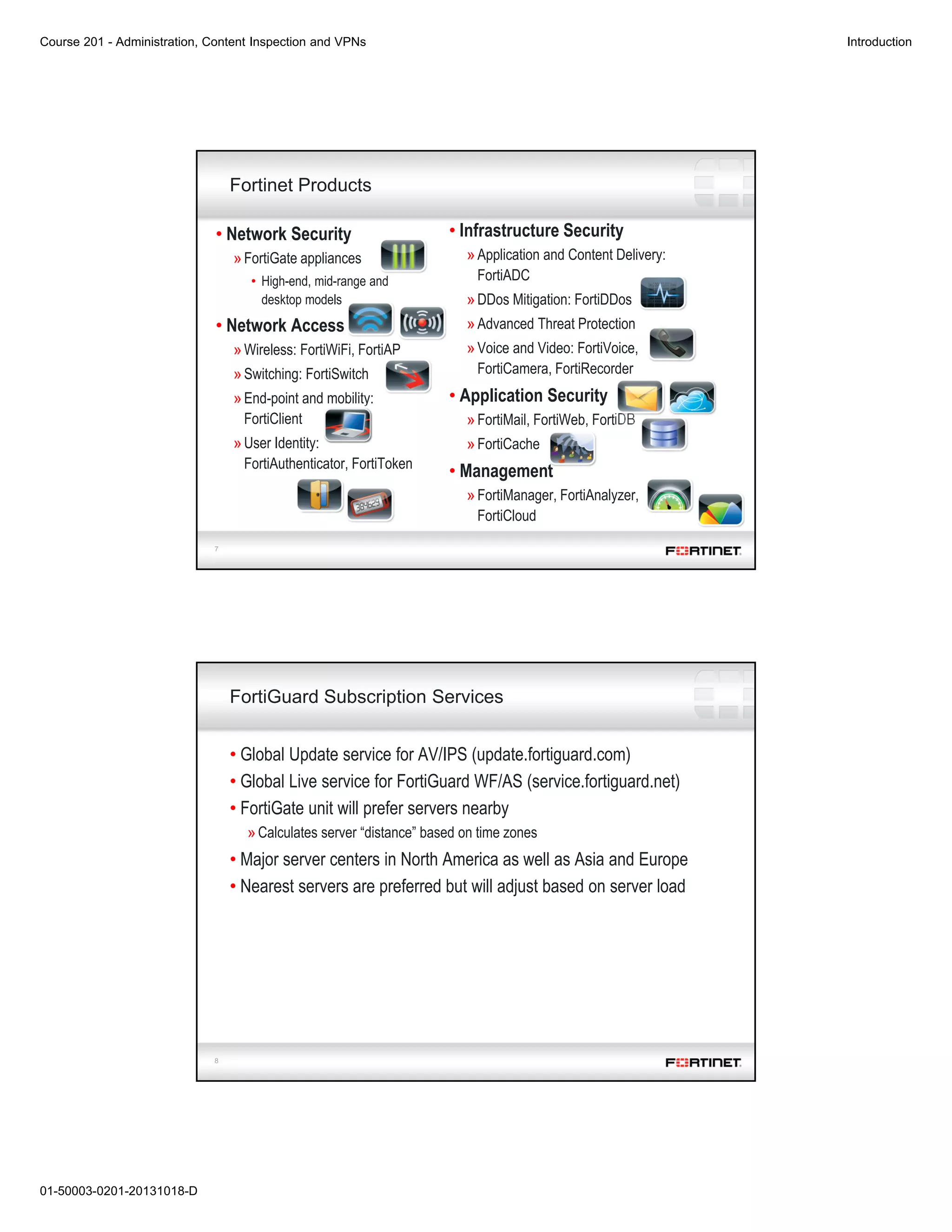 001 introduction Fortigate Administration Introduction | PDF