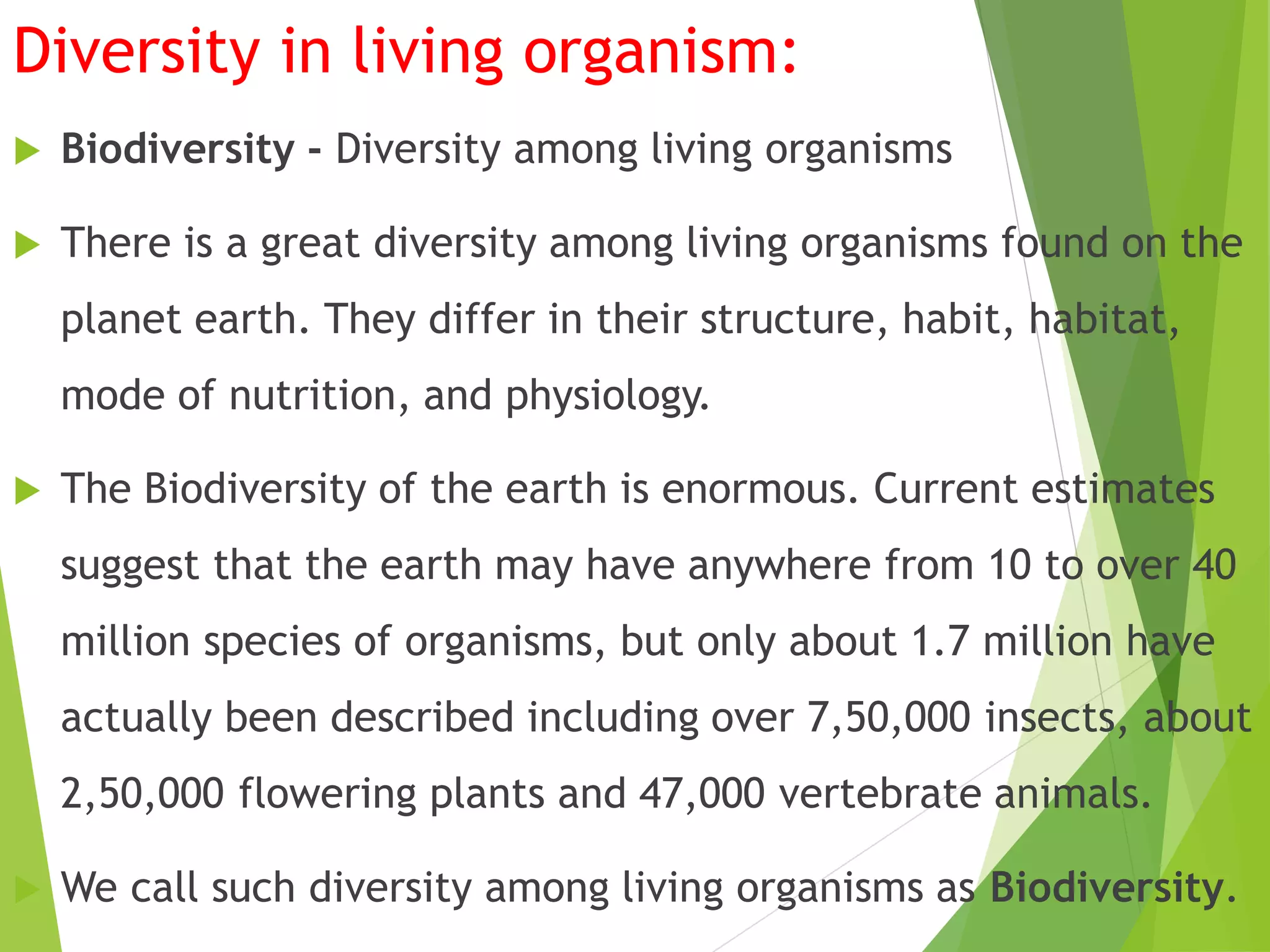 001 introduction to biodiversity | PPT